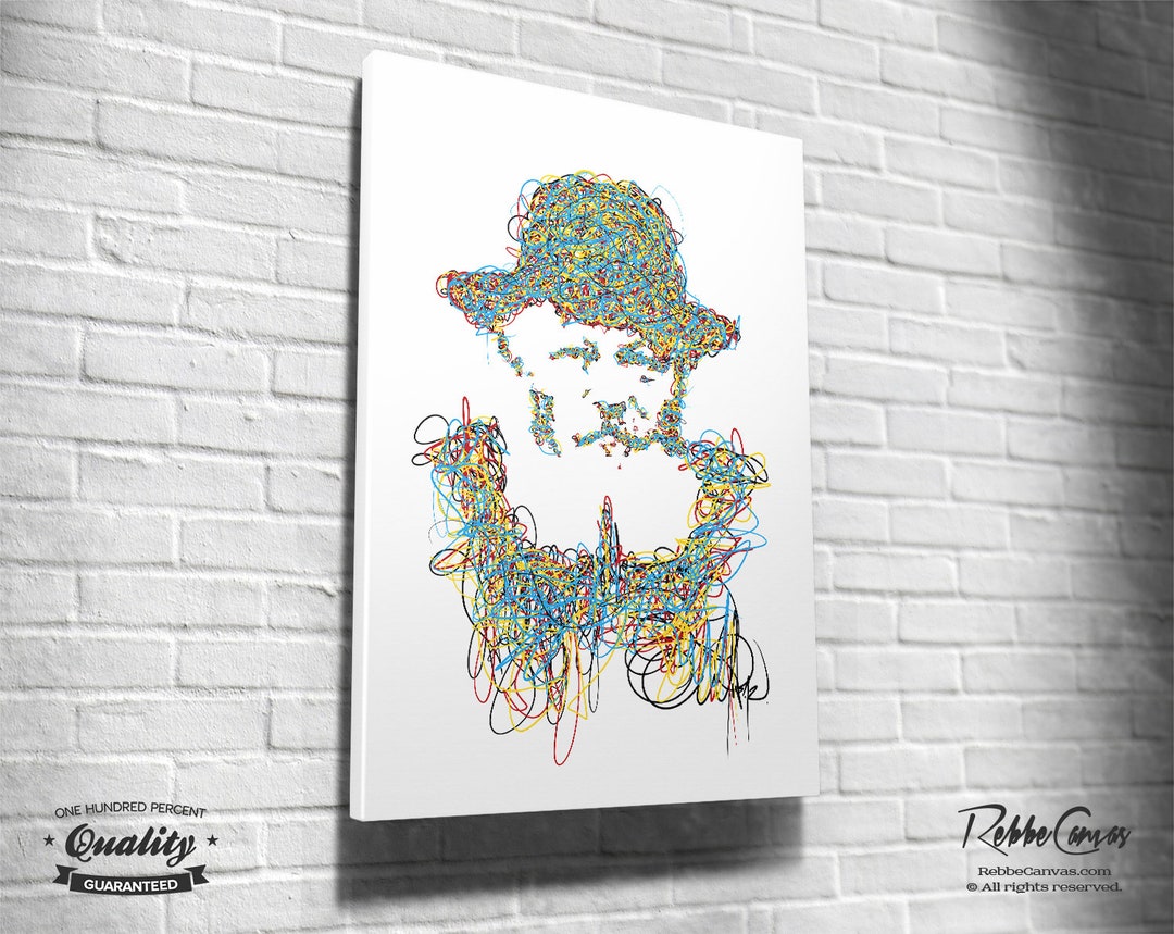 Beautiful Jewish Portrait - Lines - Original Digital Painting Print on ...