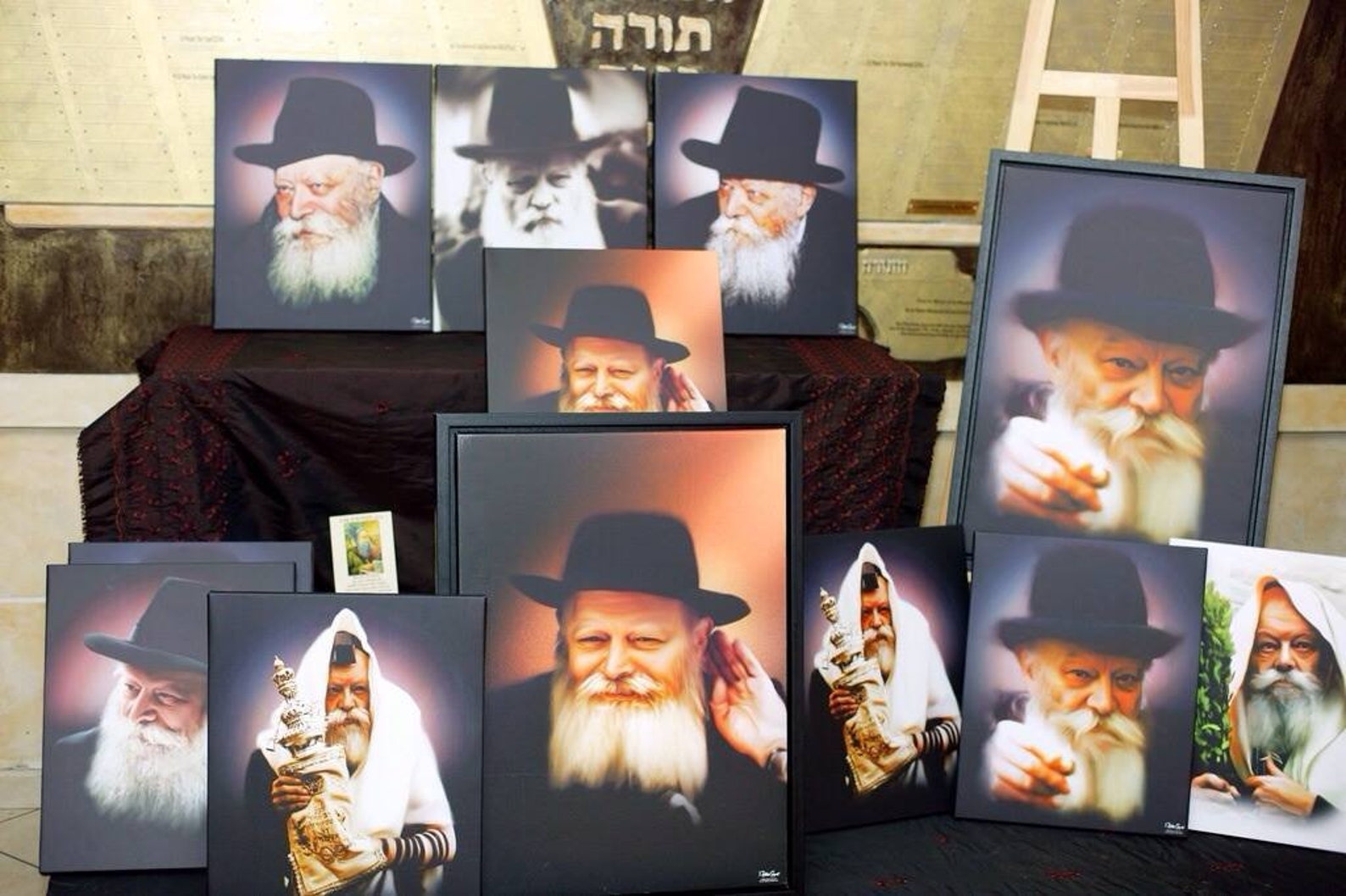 Beautiful Jewish Rabbi Portrait - BLESSING - Original Digital Painting ...