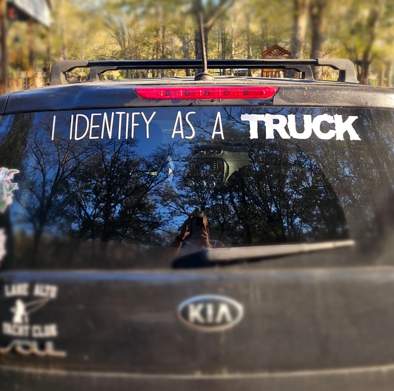 I Identify AS A TRUCK*** SVG Graphic Funny Decal Sticker - Etsy