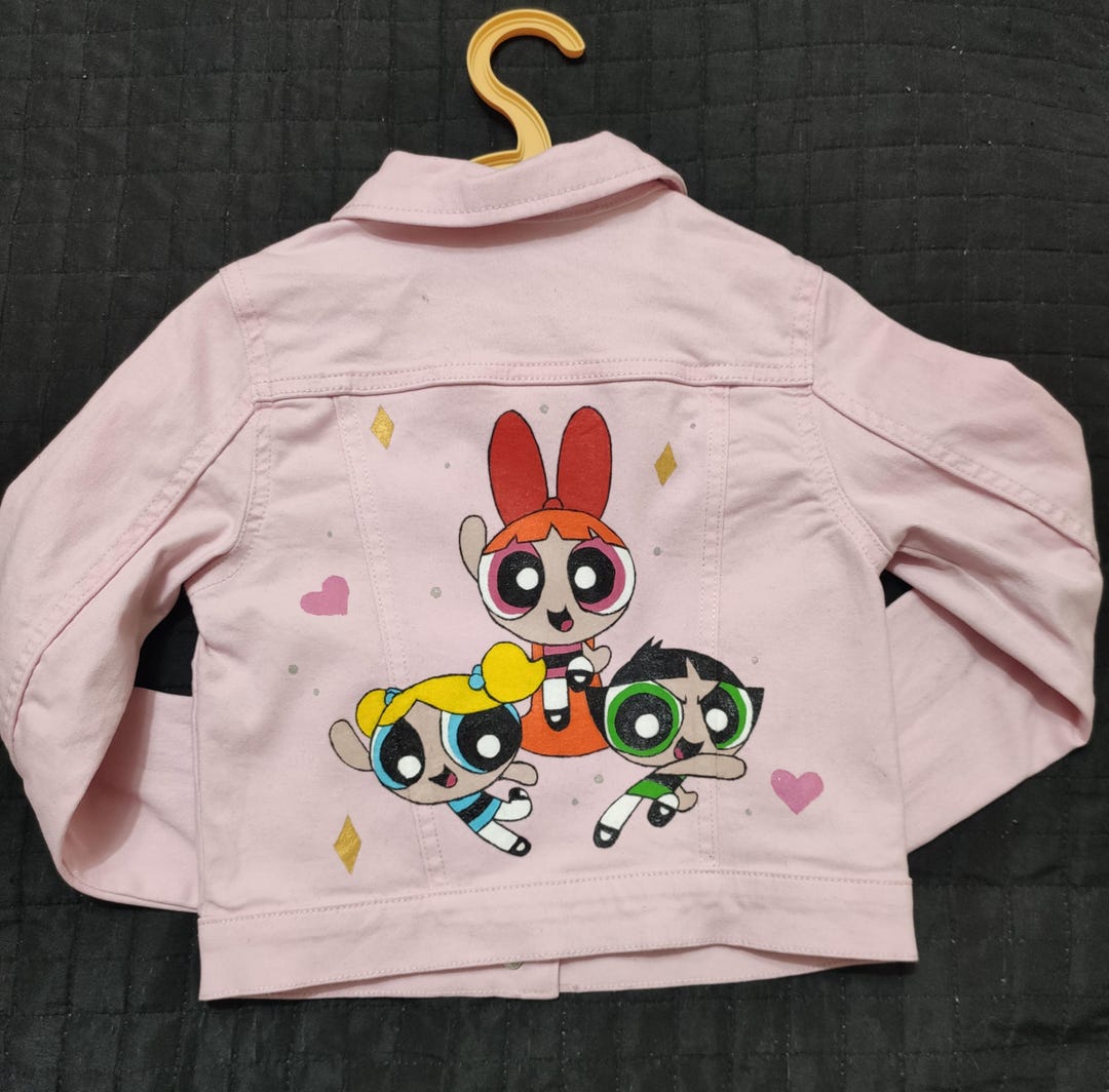 Custom Clothes / Hand Painted Denim Jacket - Powerpuff Girls / Made to ...