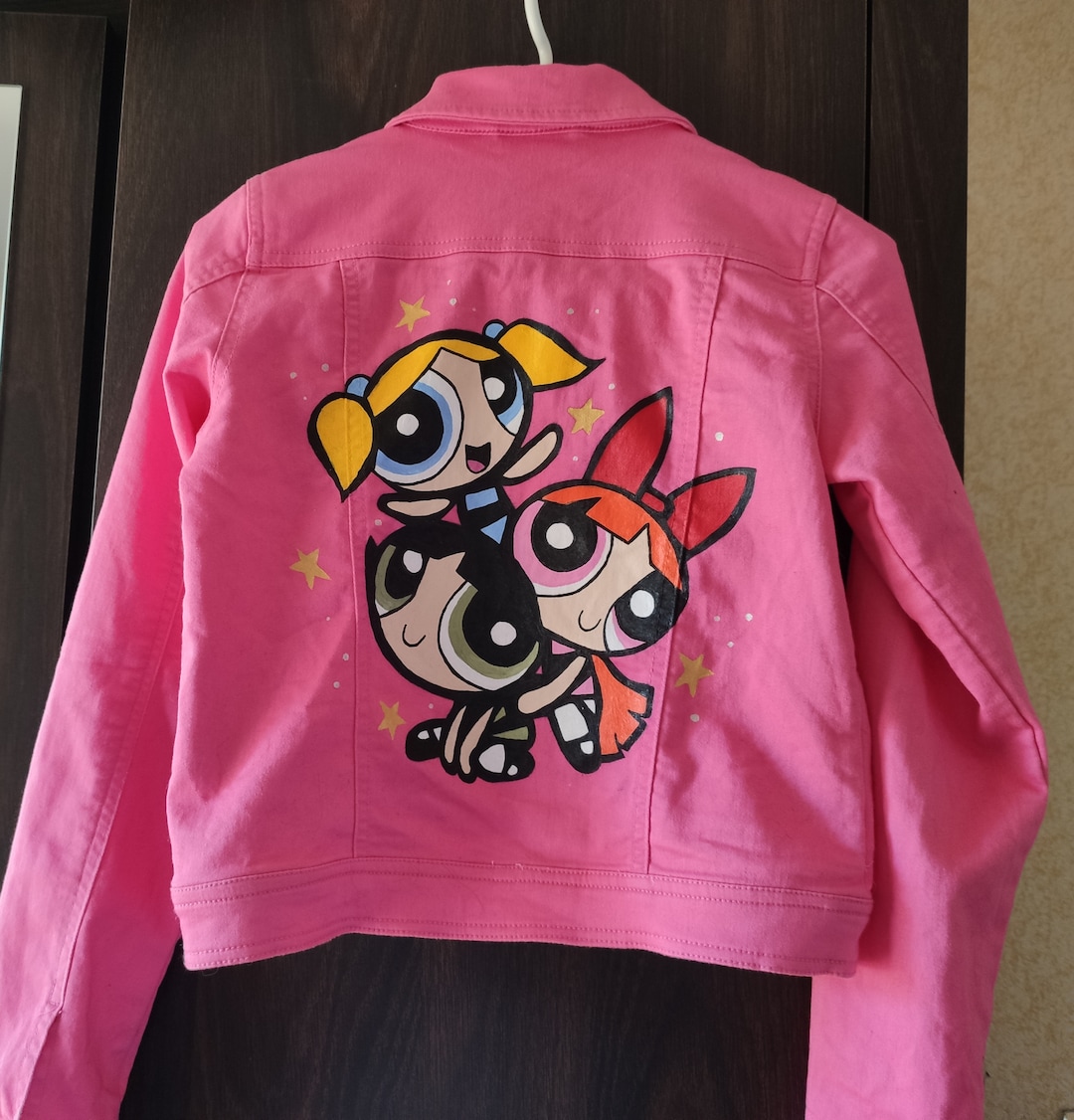 Custom Clothes / Hand Painted Denim Jacket - Powerpuff Girls / Made to ...