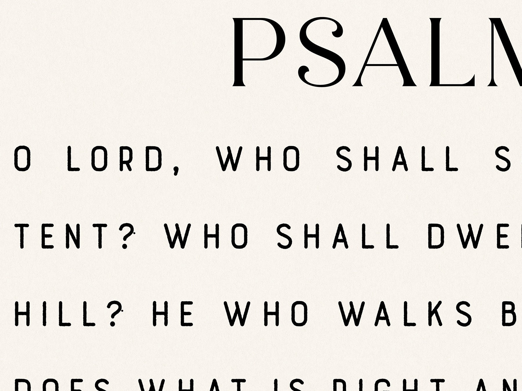 Psalm 15 Printable, Bible Verse Print, Wisdom Quote, Faith Prayer ...