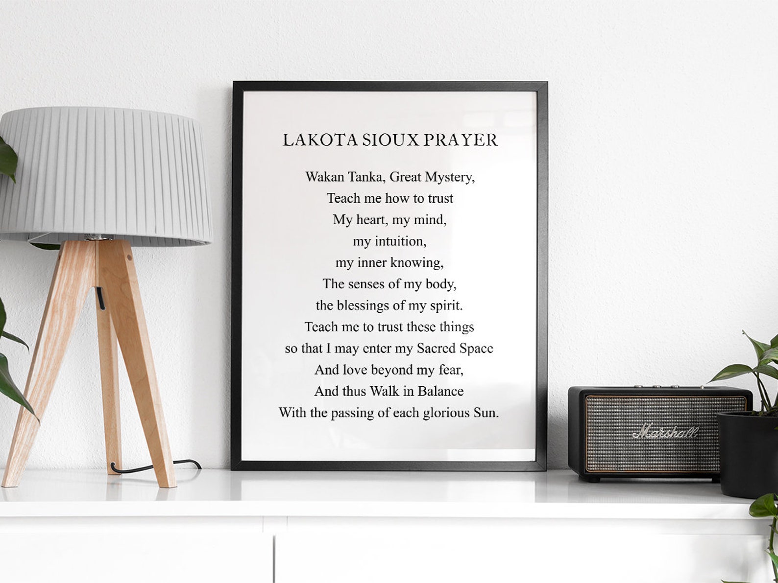 Lakota Sioux Prayer - Teach Me How to Trust Printable, Digital Download ...