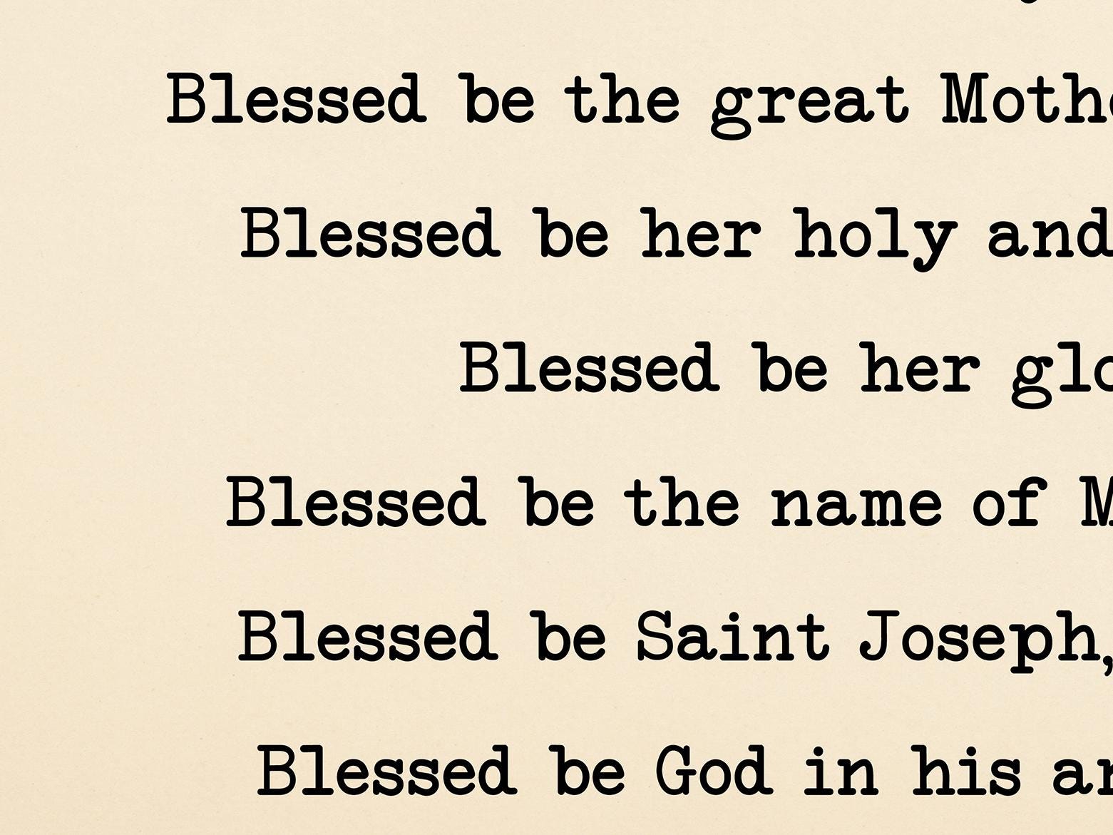 Divine Praises Prayer Printable, Digital Download, Catholic Church ...