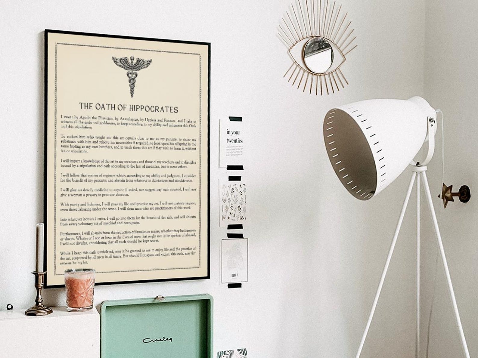 The Oath of Hippocrates Printable, Digital Download, Doctor Medical ...