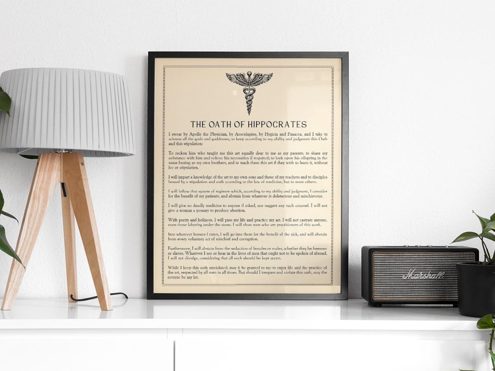 The Oath of Hippocrates Printable, Digital Download, Doctor Medical ...