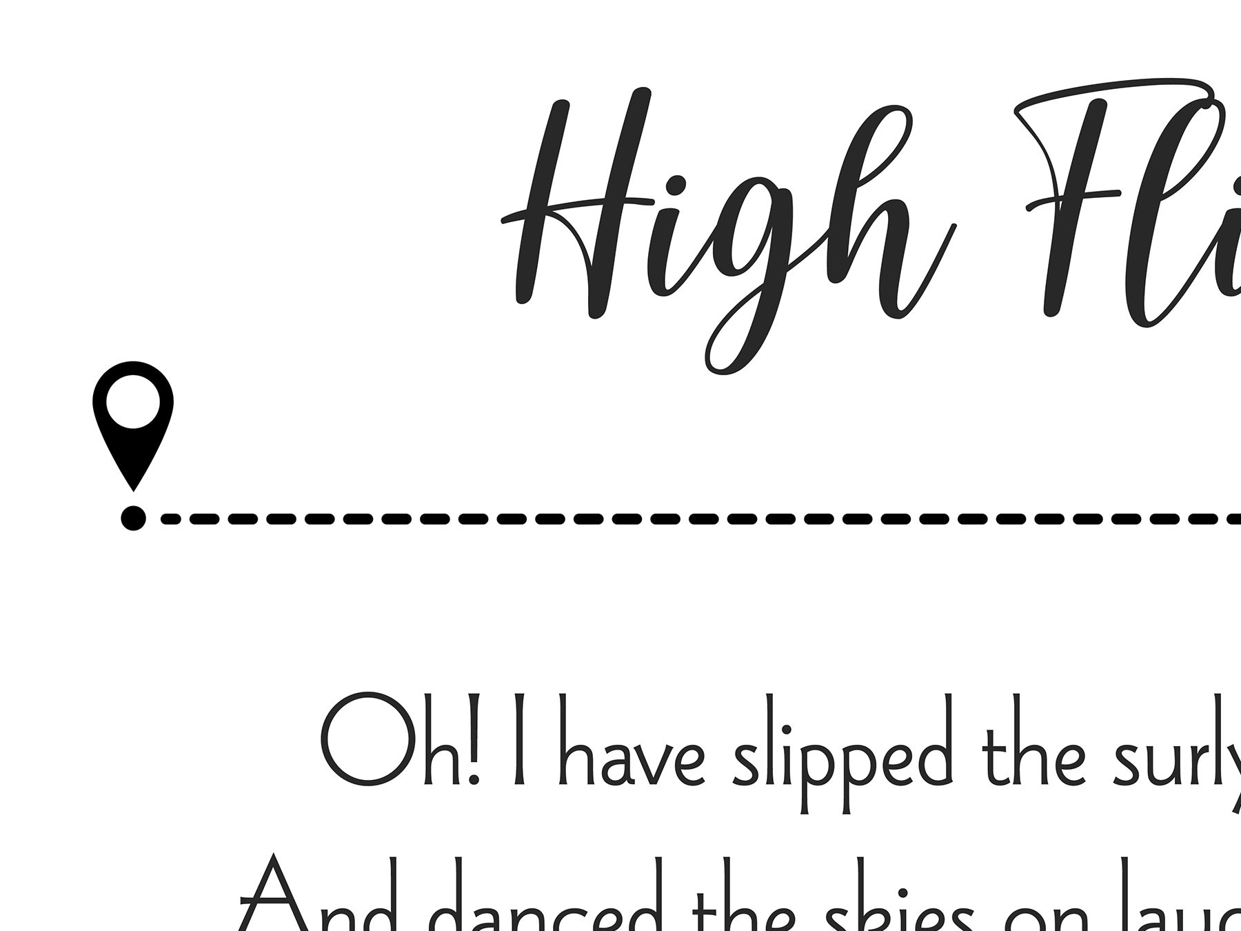High Flight Poem by John Gillespie Magee Printable, Aviator Print ...