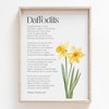 William Wordsworth Daffodils Poem Art Print - Etsy UK