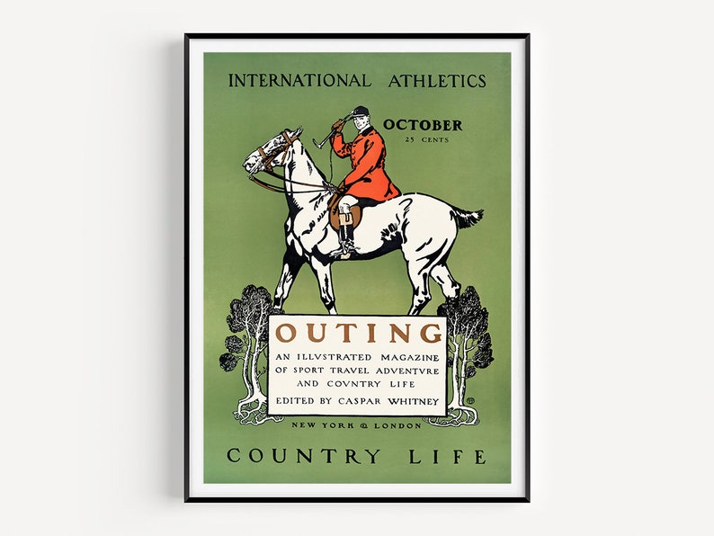 Horse Riding Poster Printable, Digital Download, Classic Equestrian ...