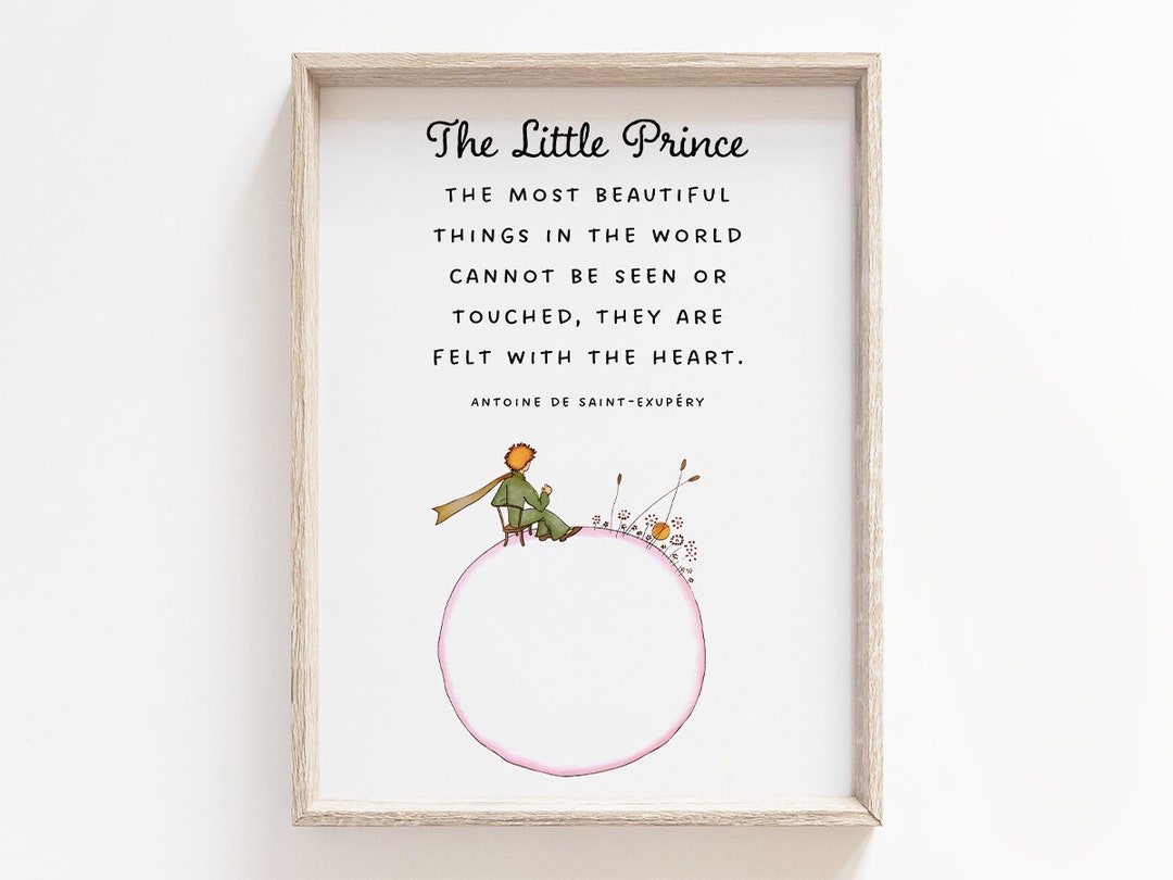 The Little Prince Book Quote Printable, Digital Download, Literary ...
