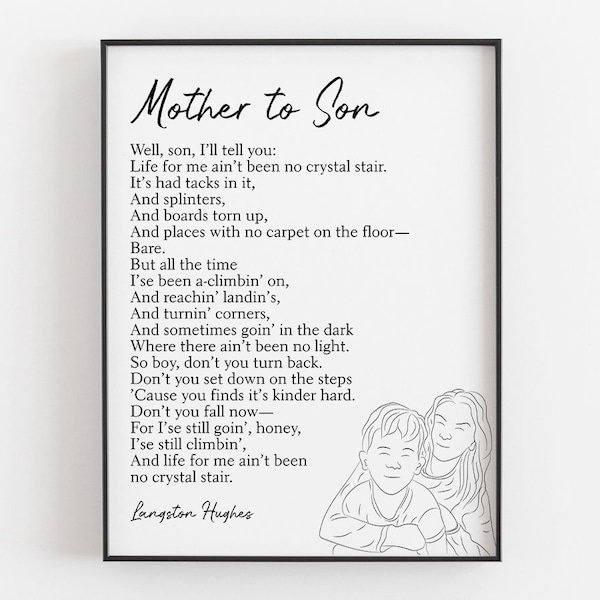 Langston Hughes Poem - Etsy