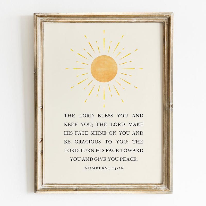 The Lord Bless You - Etsy