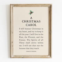 A Christmas Carol Printable Quote,charles Dickens Print,christmas ...