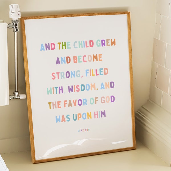 Luke 2 40 - Etsy