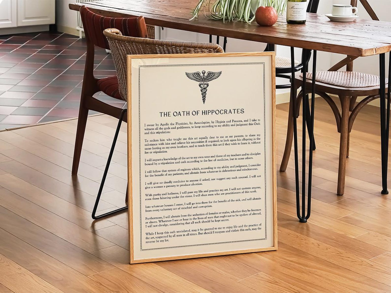 The Oath of Hippocrates Printable, Digital Download, Doctor Medical ...