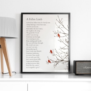 A Fallen Limb Poem Printable, Christian Print, Digital Download ...