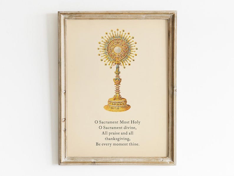 O Sacrament Most Holy Eucharist Prayer Printable, Digital Download ...