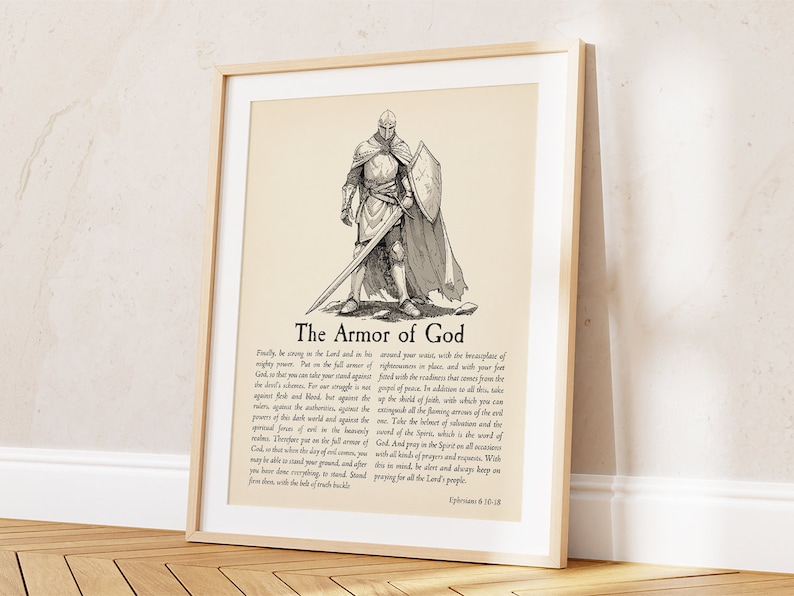 The Armor of God Ephesians 6 10-18 Bible Verse Printable, Scripture ...