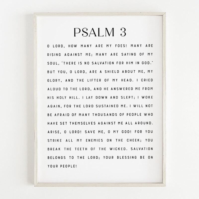 Psalm 3 - Etsy