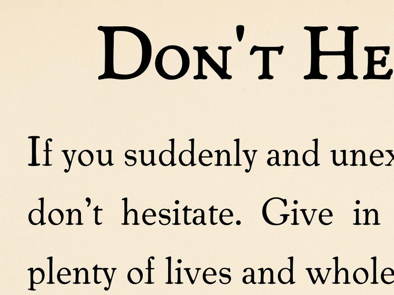 Don't Hesitate Poem by Mary Oliver Printable, Digital Download, Life ...