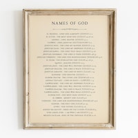 Names of God Printable - Etsy