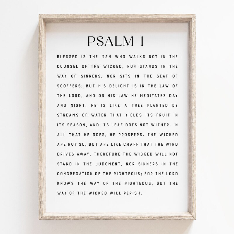 Psalm 1 - Etsy