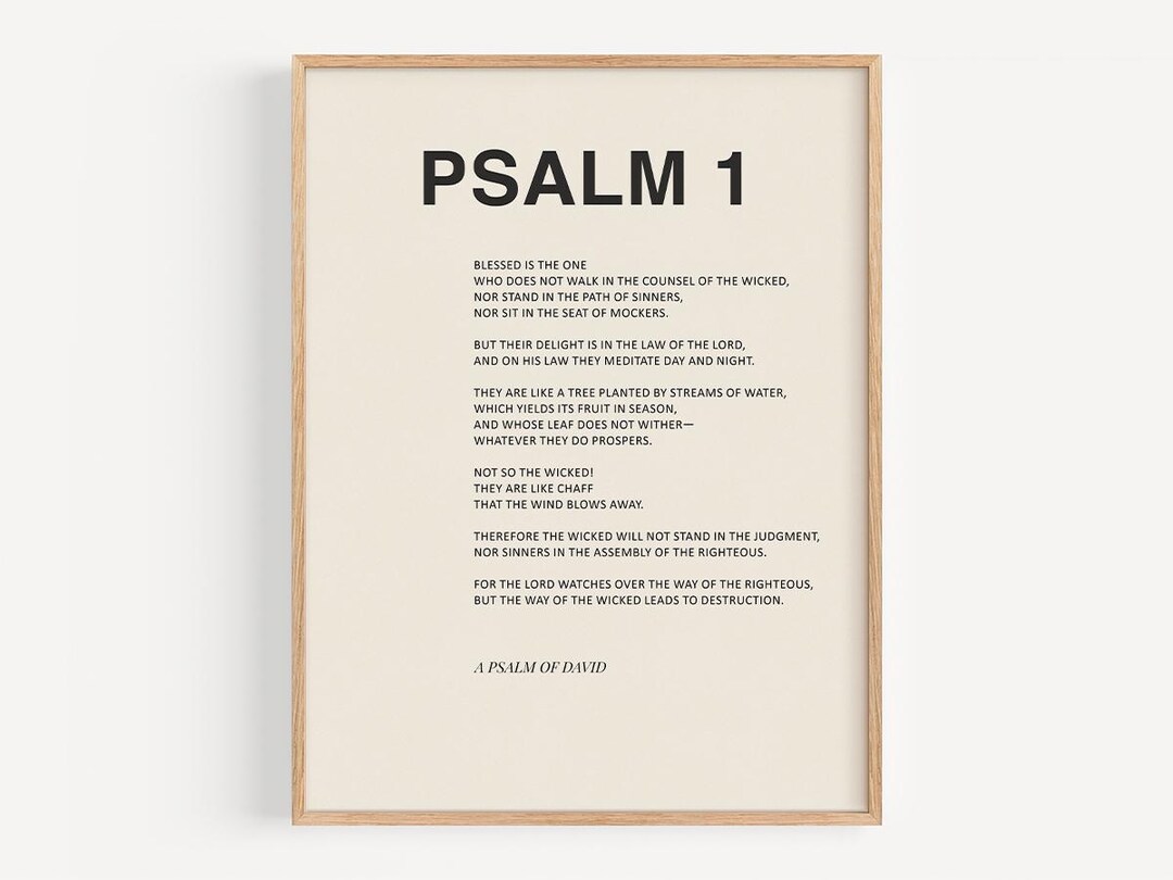 Psalm 1 Bible Verse Printable, Digital Download, Faith Tree by Water ...