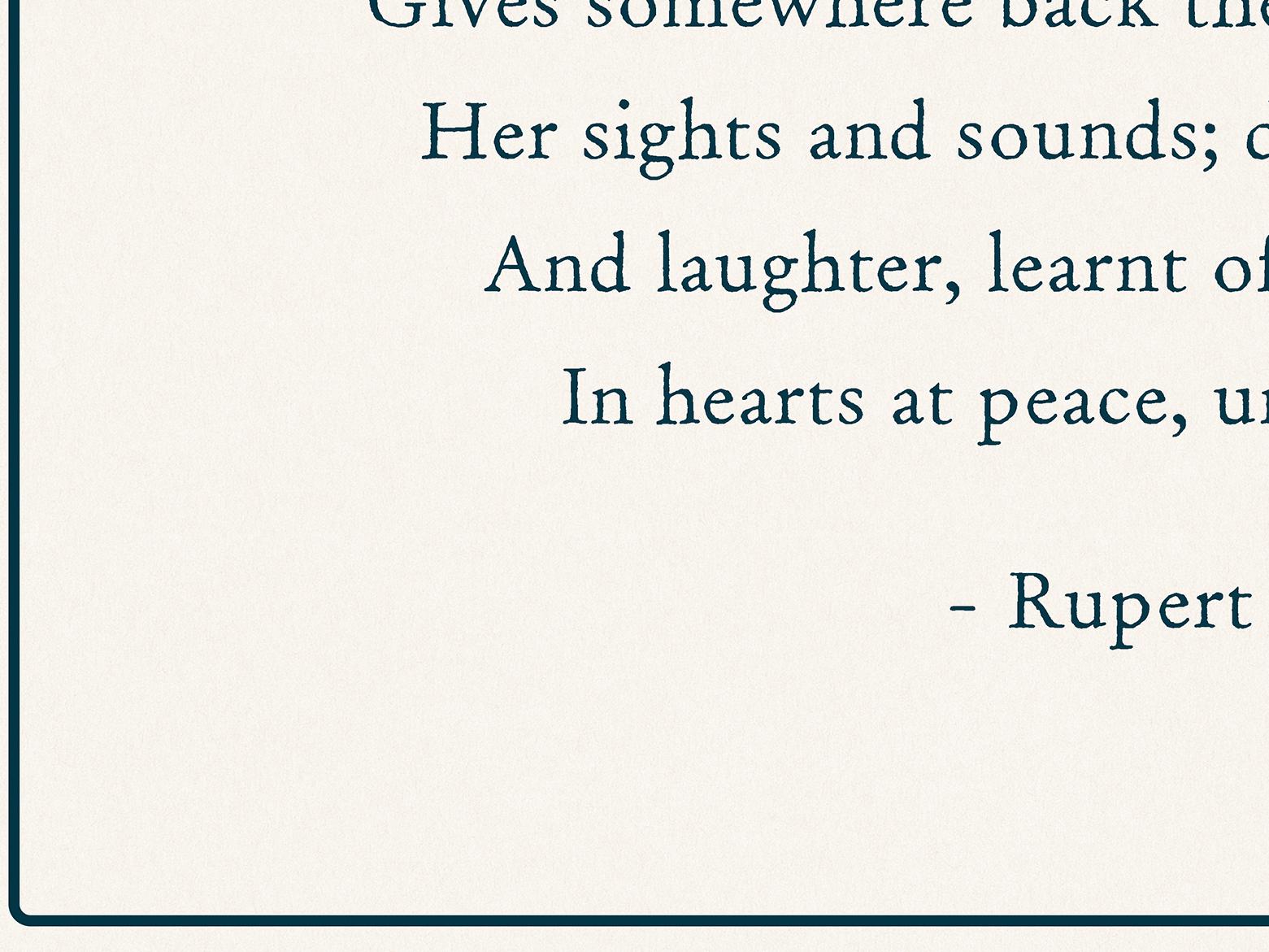 The Soldier Poem - Rupert Brooke Printable, Digital Download, World War ...