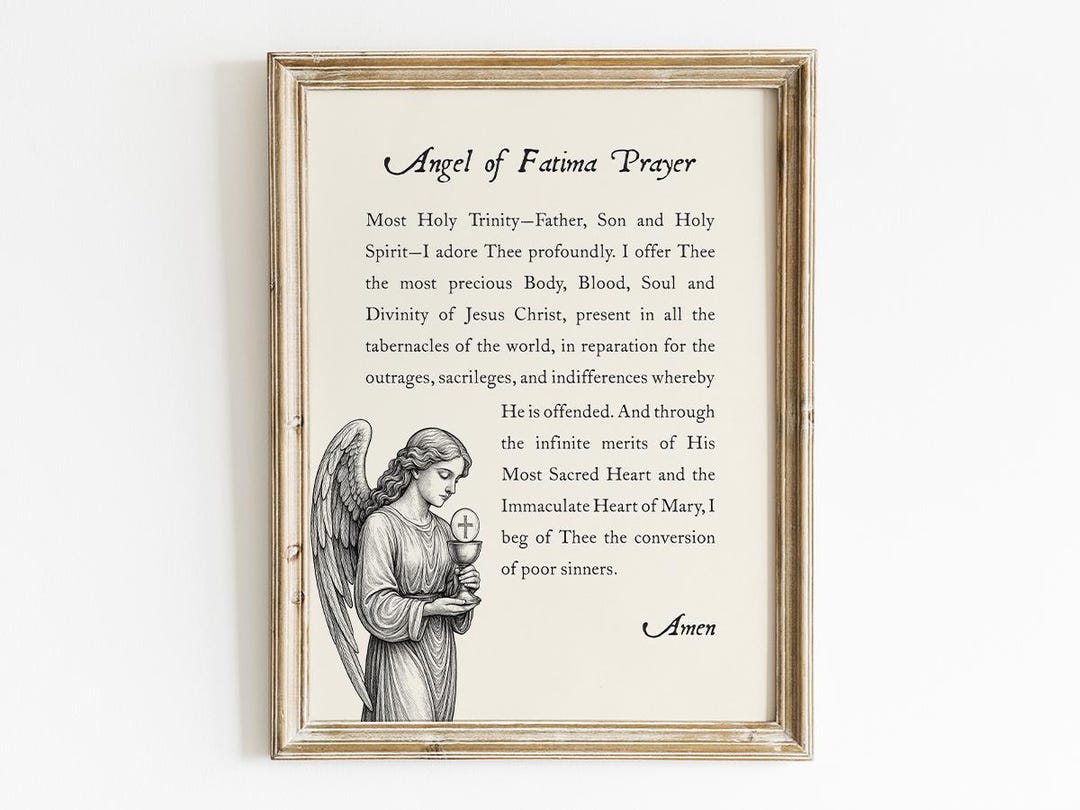 Fatima Angel of Peace Reparation Prayer Printable, Digital Download ...