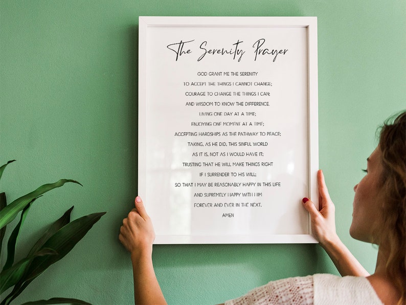 The Serenity Prayer Full Version Printable, Scripture Print Digital ...