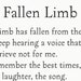 A Fallen Limb Poem Printable, Christian Print, Digital Download ...