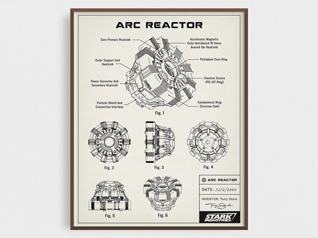 Iron Man 3 Arc Reactor Blueprints