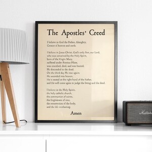 The Apostles Creed Prayer Printable, Digital Download, Confirmation ...