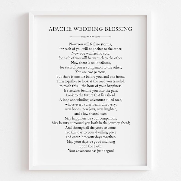 Apache Blessing - Etsy