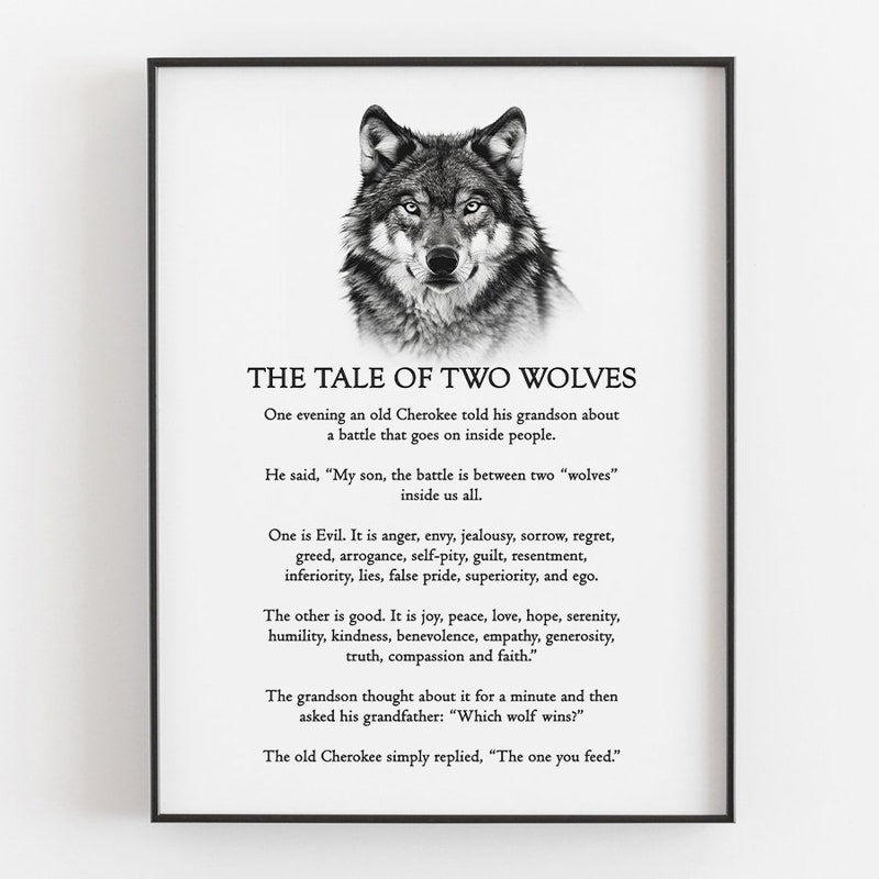Wolf Motivational Poster - Etsy