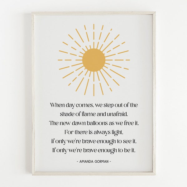 Amanda Gorman Print - Etsy UK