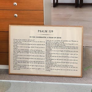 Psalm 139 ESV Bible Verse Printable, A Psalm of David, Faith Scripture ...