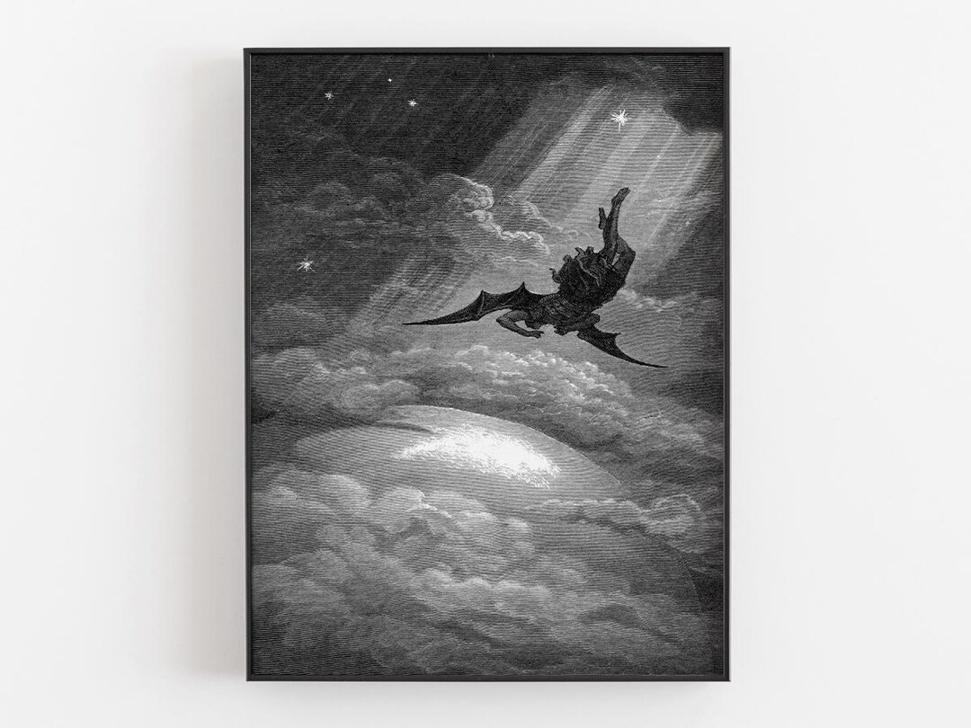 The Fall of Lucifer - Gustave Doré Printable, Digital Download, Fallen ...