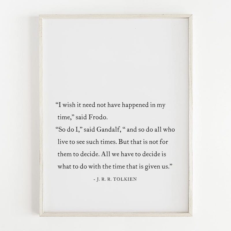Gandalf Quote - Etsy
