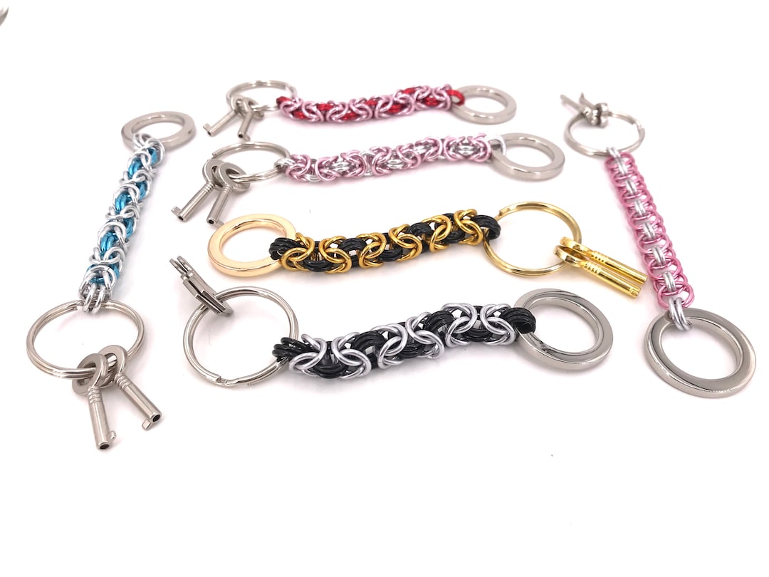 Add-on Matching Chainmaille Keychain for Locking Designs From ...