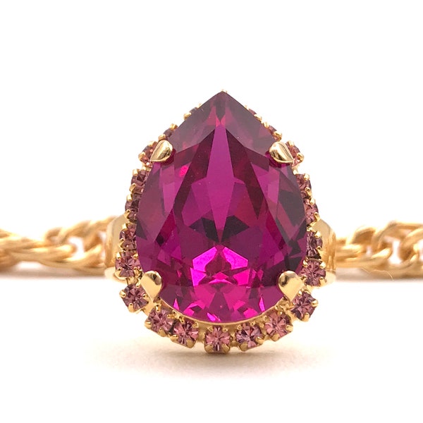 Fuchsia Ring - Etsy