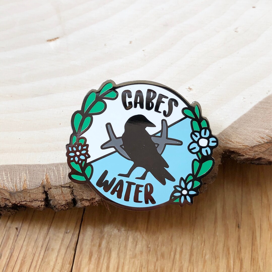 Bookish Enamel Pin - Raven/ley Lines | Book Enamel Pin. Enamel Pin ...