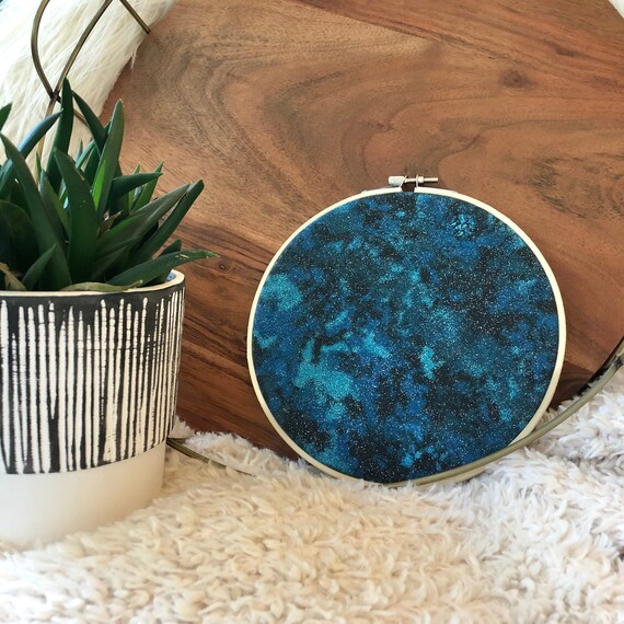 Teal Galaxy Enamel Pin Hoop pin hoop. pin display. pin | Etsy