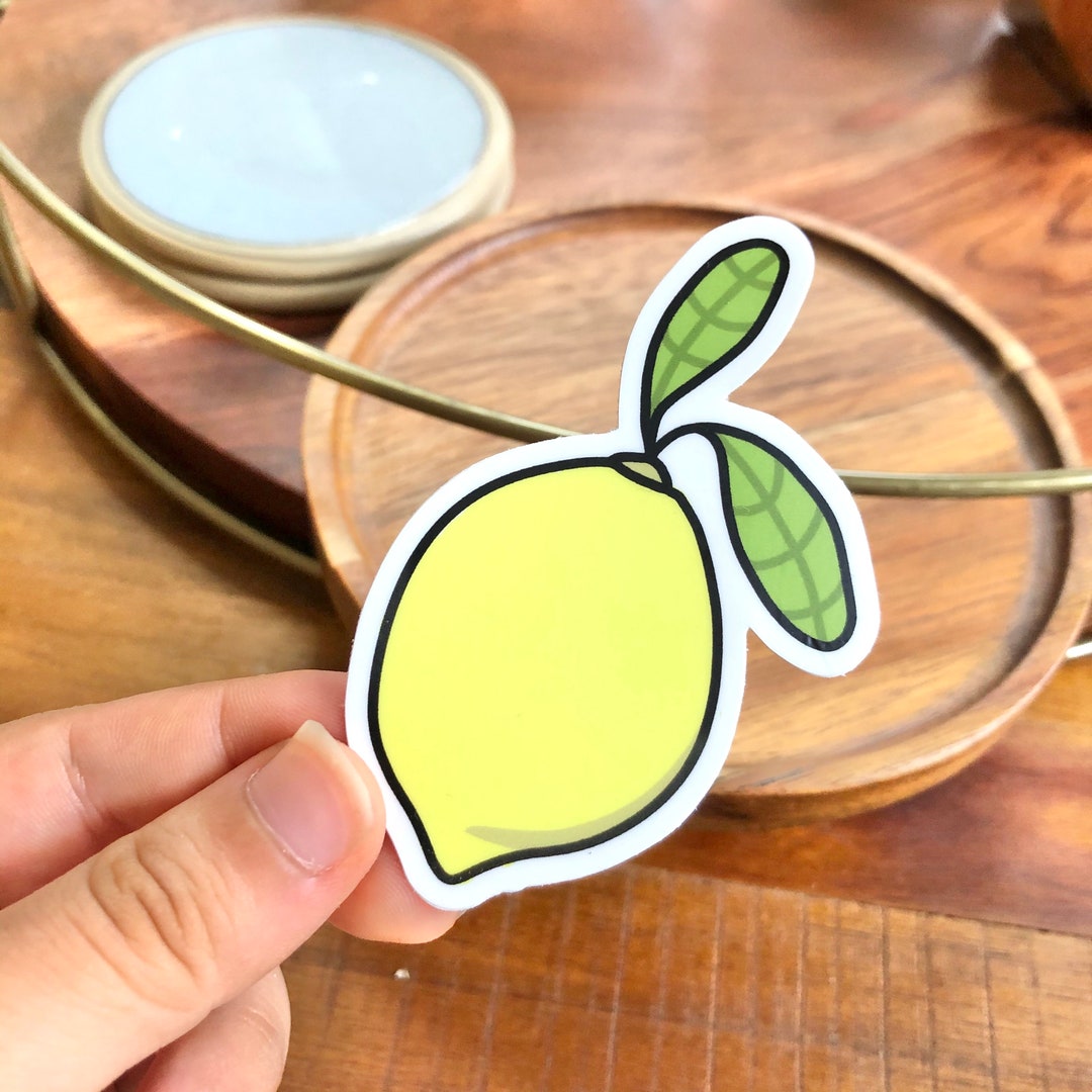 Lemon Sticker Vinyl | Vinyl Sticker. Stickers for Hydroflask. Stickers ...