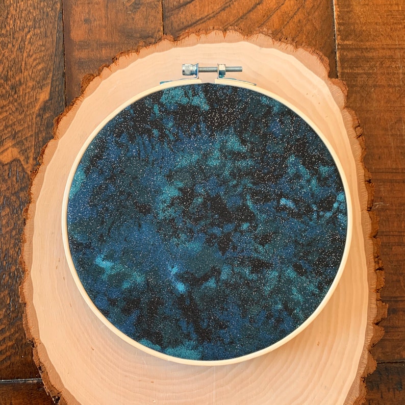 Teal Galaxy Enamel Pin Hoop pin hoop. pin display. pin | Etsy