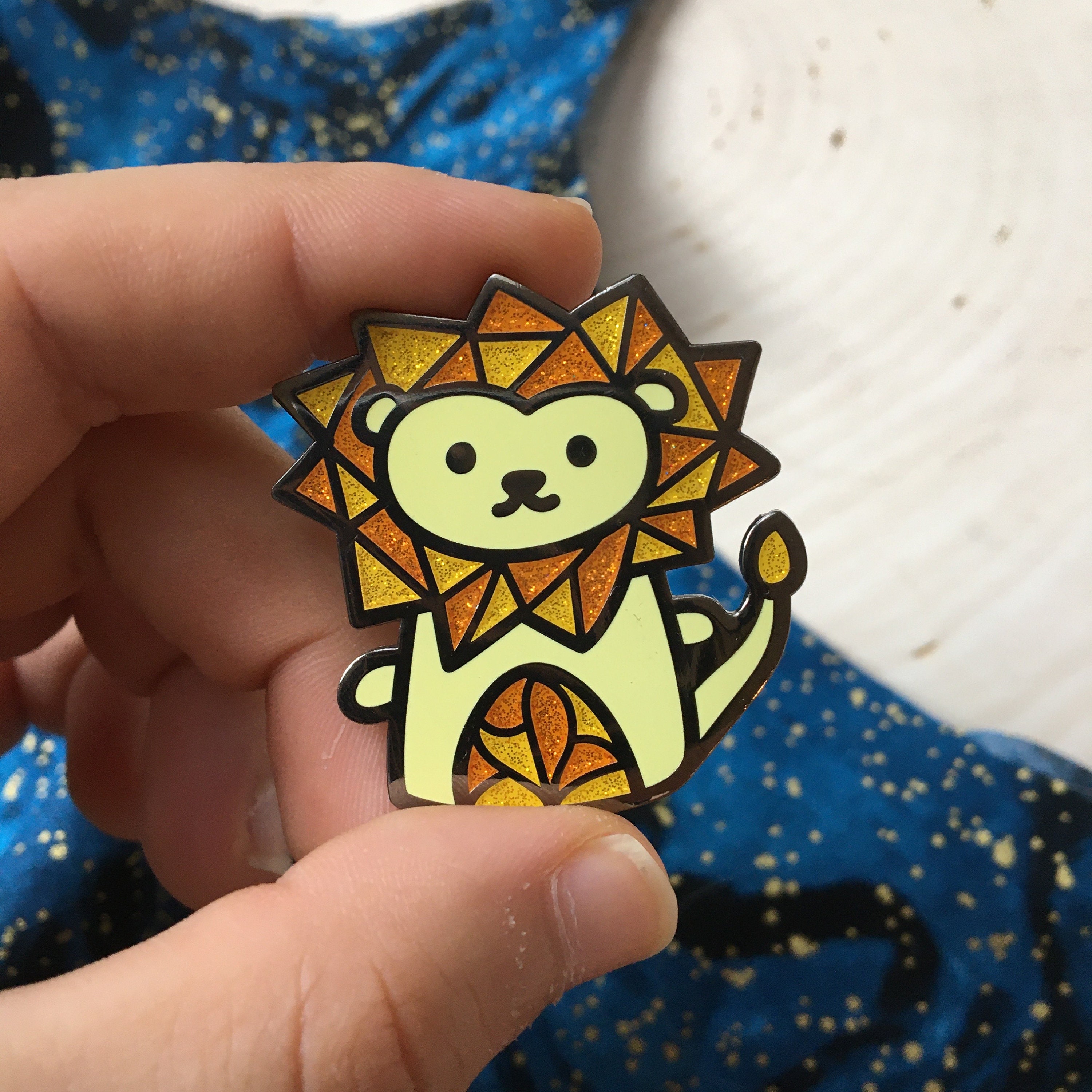 Lion Enamel Pin Enamel Pin. Cute Enamel Pin. Animal Pin. | Etsy