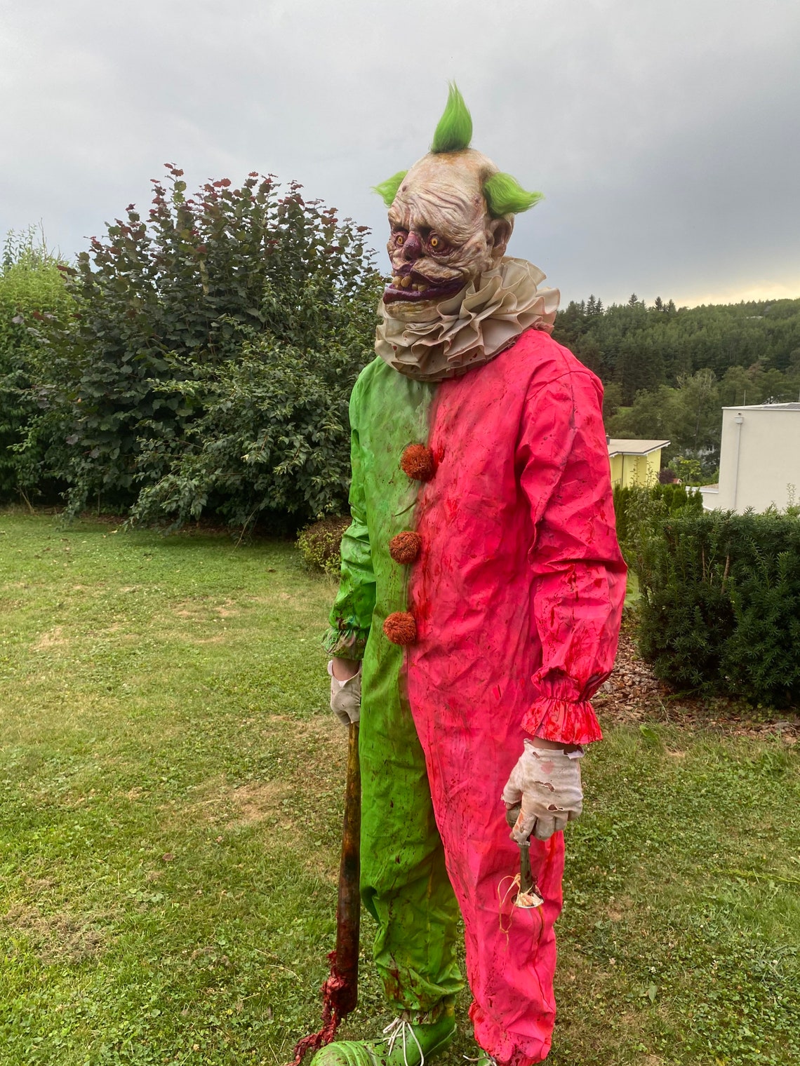 Terrifying Deformed Killer Clown Costume Suit Halloween Scary - Etsy