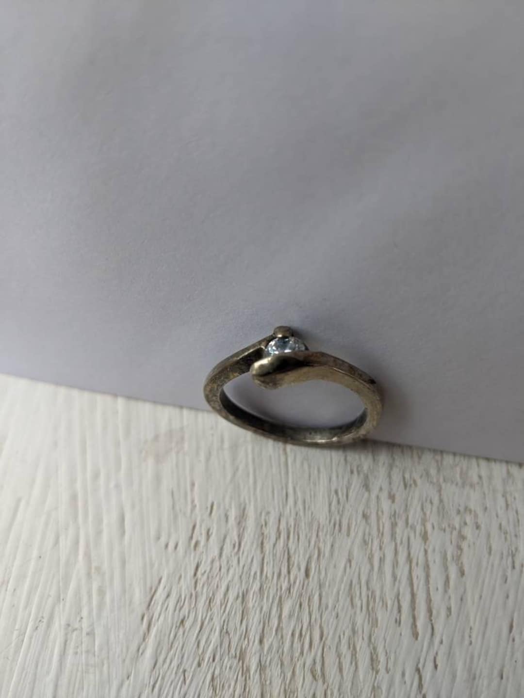 Solitaire White Stone Silver Ring Jewellery - Etsy