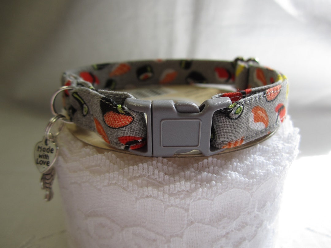 Sushi Soft Cat Collar, Fish Cat Collar, Food Cat Collar, Fun Cat Collar ...