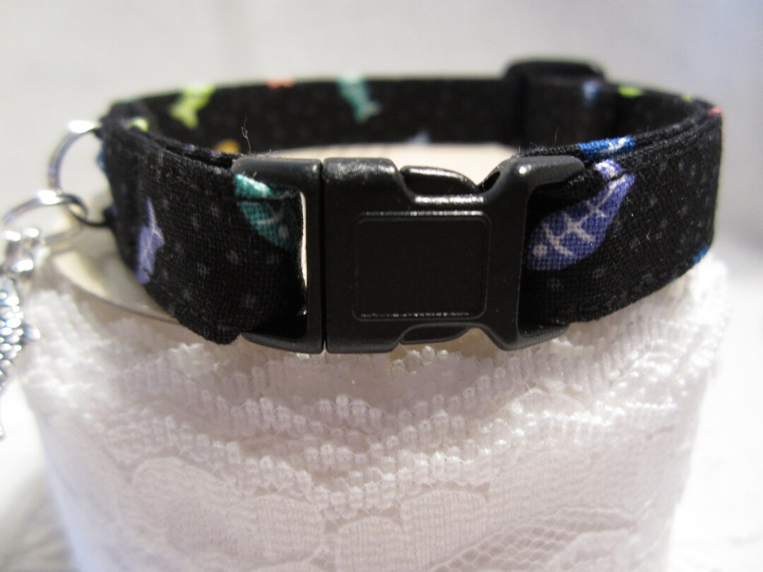 Colorful Fish Cat Collar, Breakaway Buckle - Etsy